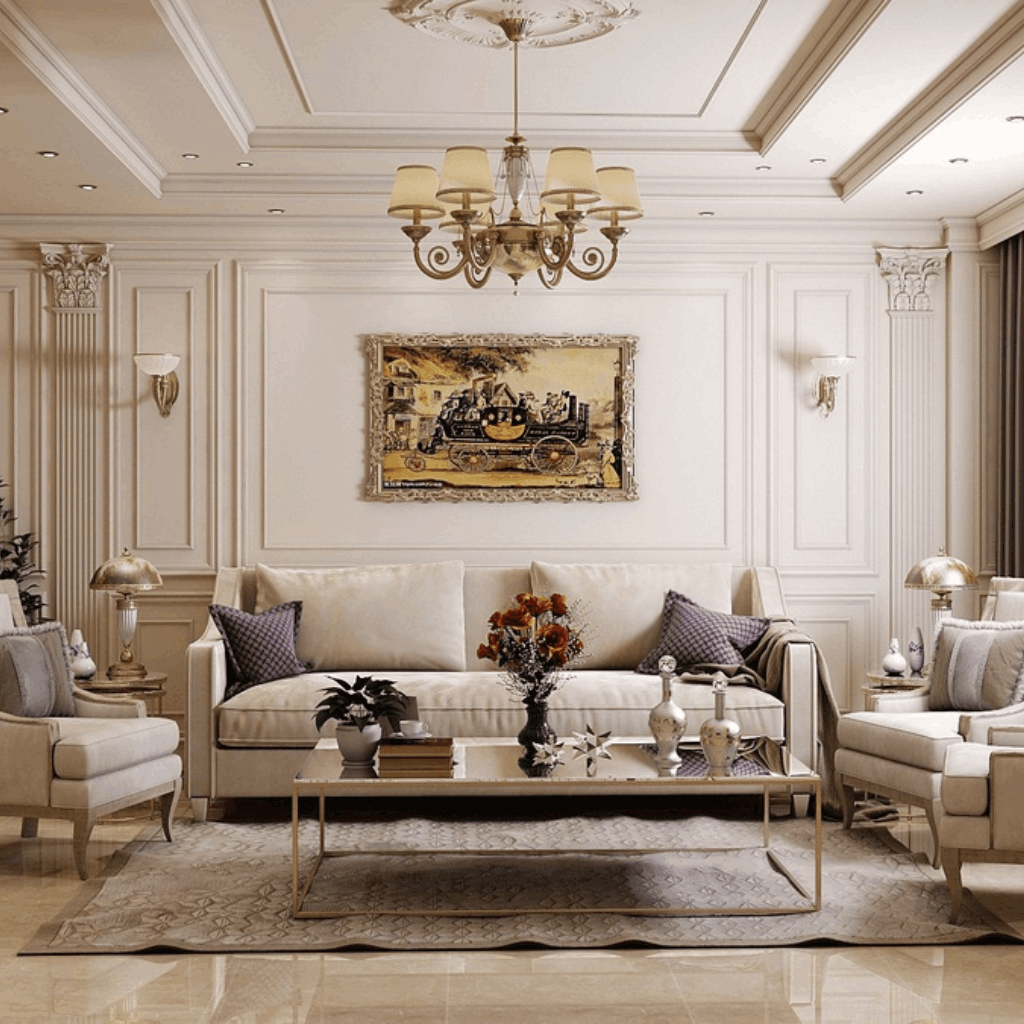 Neoclassic interior design Gaming Room